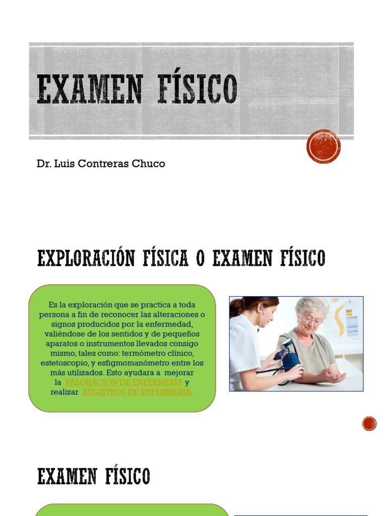 Examen físico | PDF | Examen físico | Enfermedades y trastornos