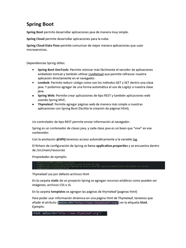 Spring Boot | Pdf