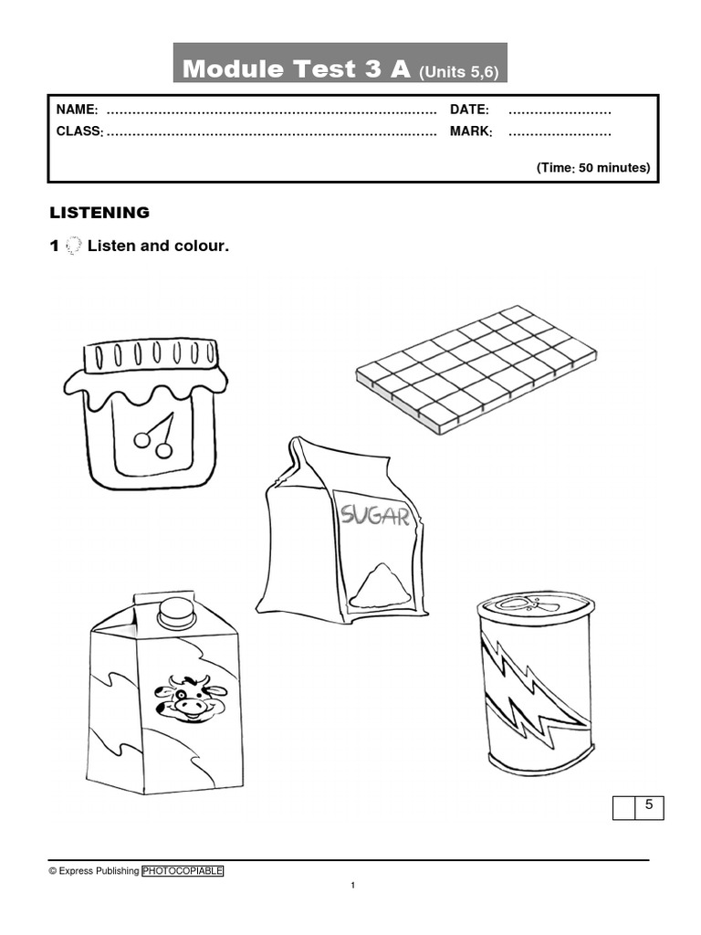 Smiles 4 Test Unit 5 and 6 | PDF