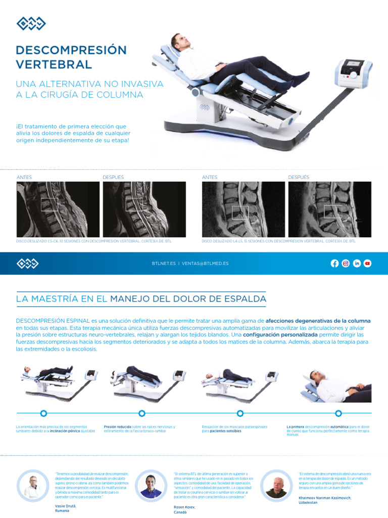 BTL Descompresion Vertebral | PDF