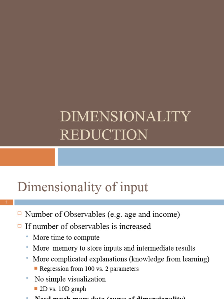 Dimensionality Reduction Techniques Explained | PDF | Technology ...