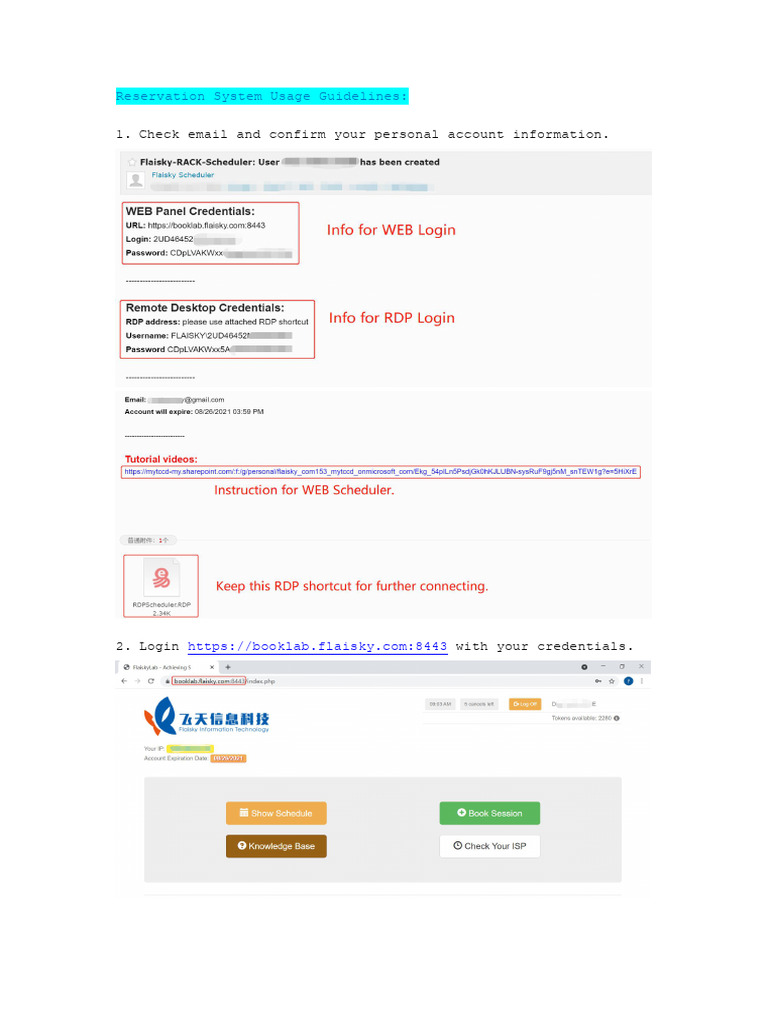8-Reservation System Usage Guidelines For Sec Rack | PDF | Computers