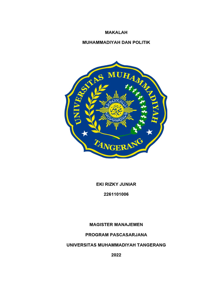 Muhammadiyah Dan Politik | PDF