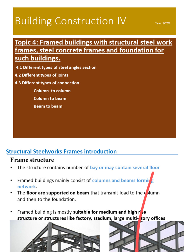 Structural Steel Frames in Construction | PDF | Home & Garden | Science ...