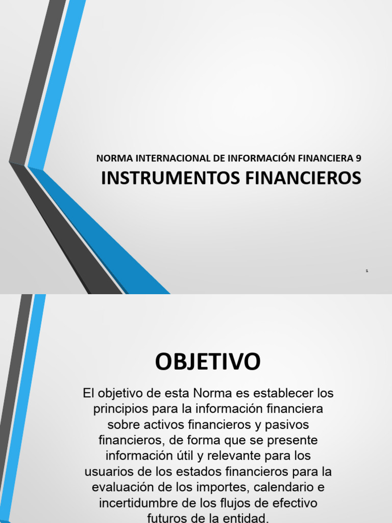 Niif 9 Instrumentos Financieros | PDF | normas internacionales de ...