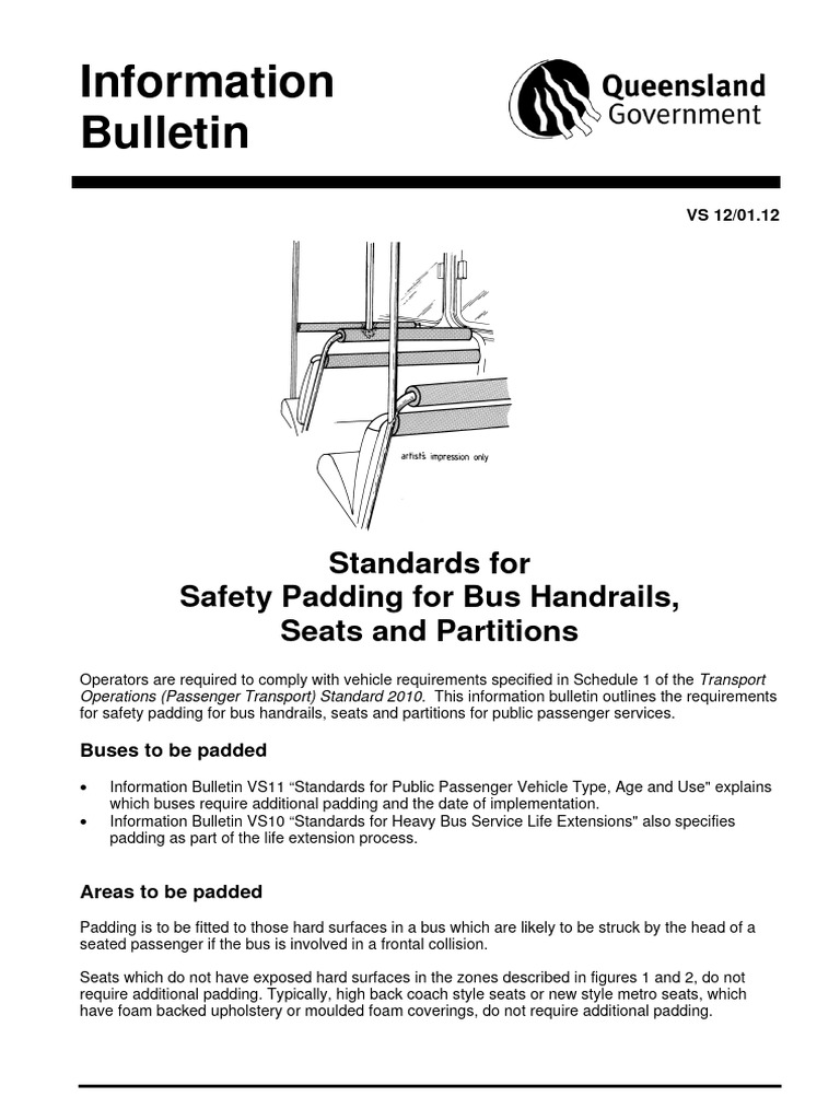 PDF Vsa12 Guideline For Safety Padding For Bus Handrails Seats and ...