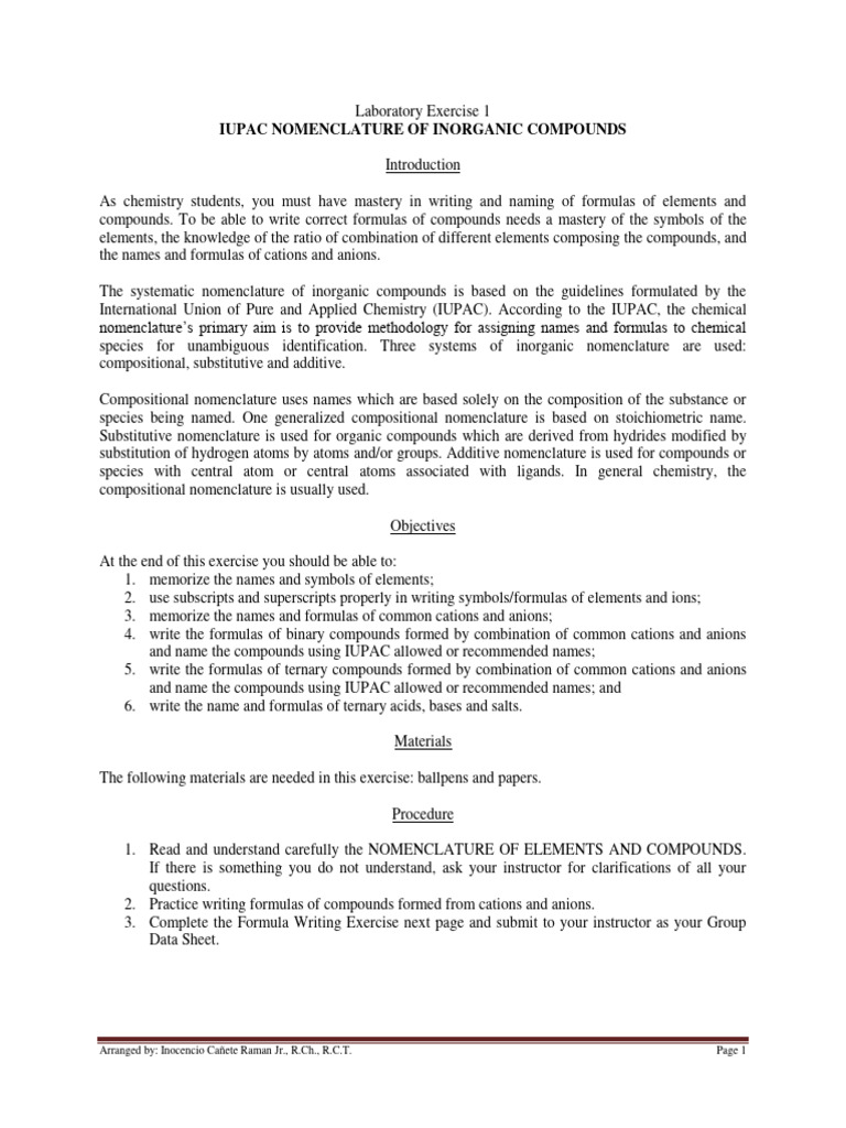 Laboratory Exercise 1 | PDF