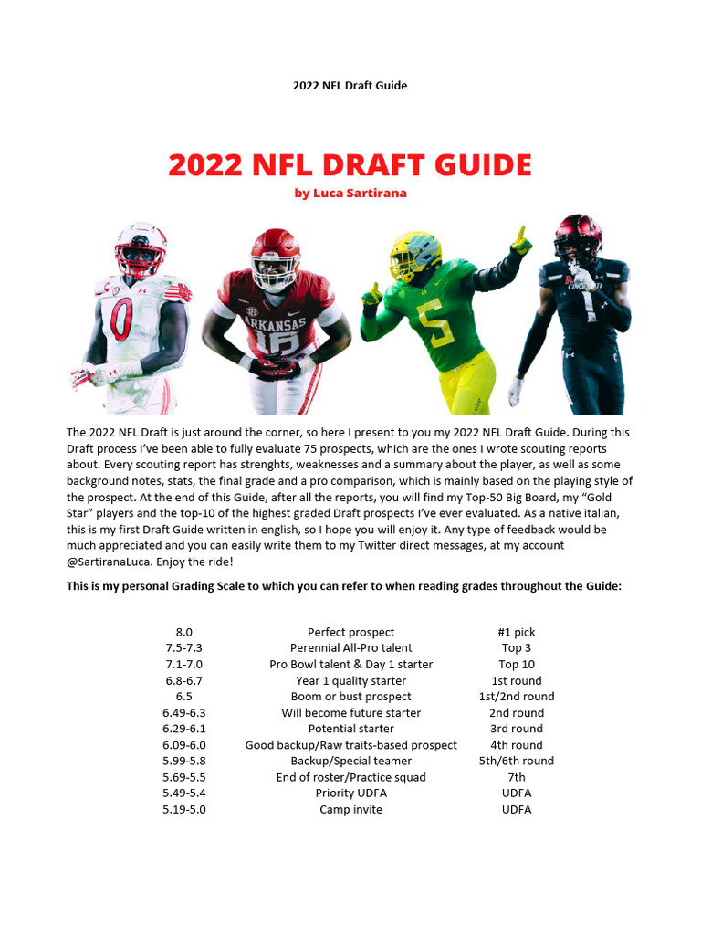 2022 NFL Draft Guide | PDF