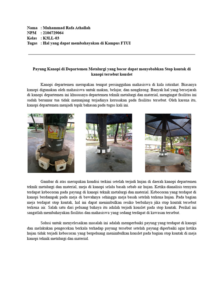 Tugas 1 K3LL - Muhammad Rafa Athallah - 2106729064 | PDF