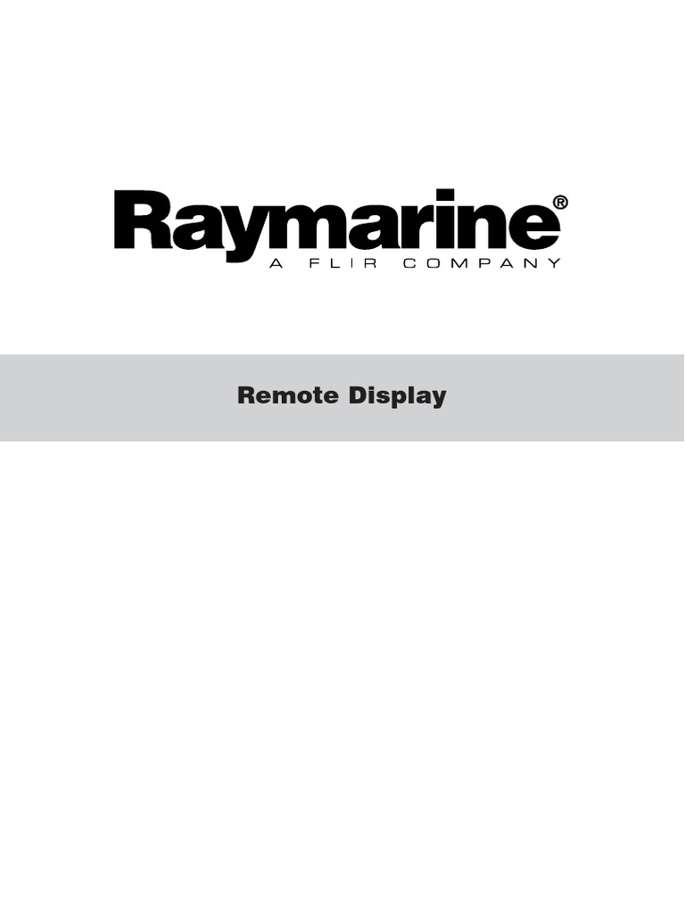 Remote Display User Guide Uu064-Rev04 | PDF