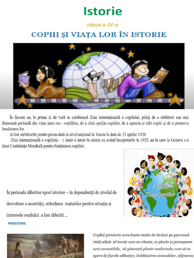 Viața Copiilor În Istorie | PDF