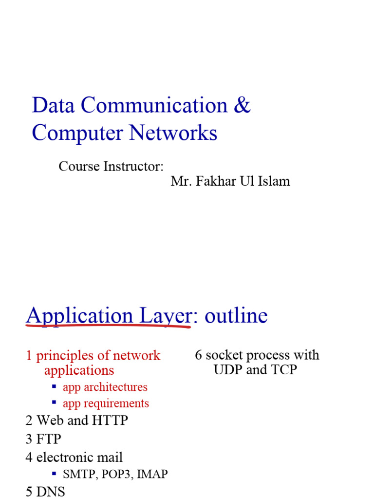 DCCN - Lecture - 08 - Application Layer | PDF