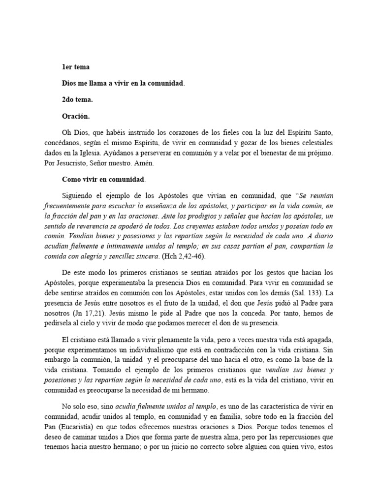 Vivir en Comunidad-2 | PDF