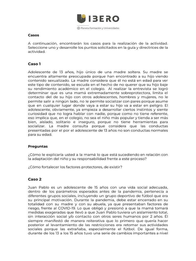 Actividad2 (2) | PDF | Adolescencia | Comportamiento