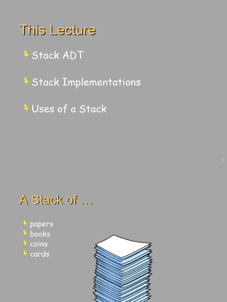 Stack | PDF | Notation | Software Development Stack | PDF | Notation | Software Development