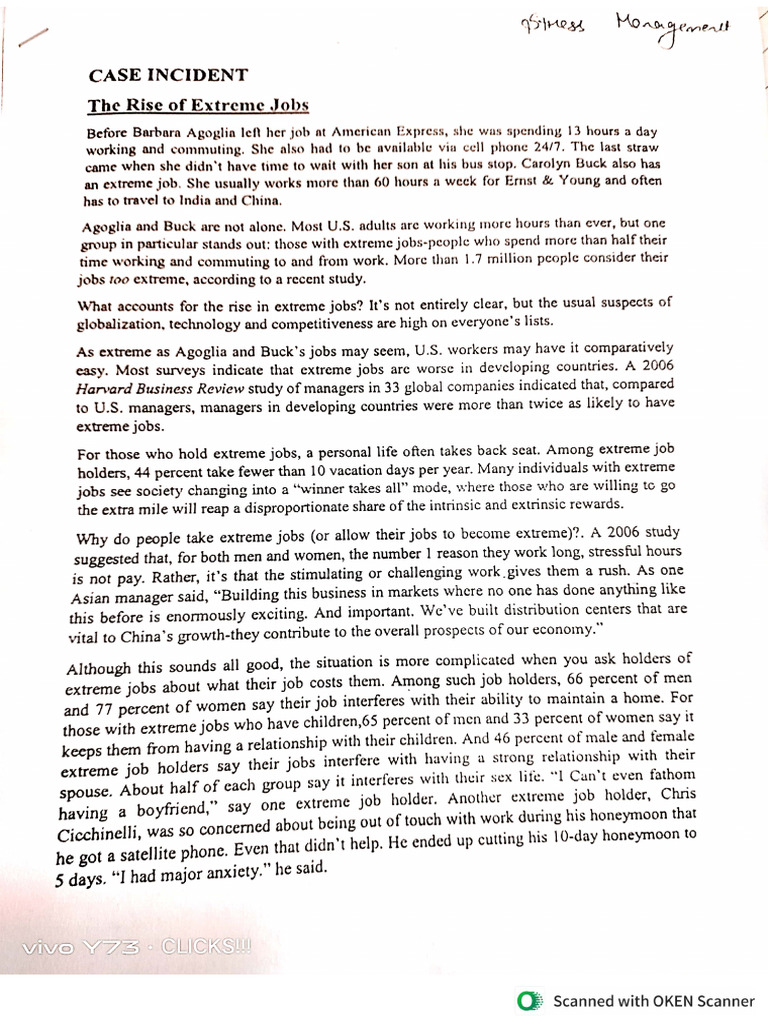 Case Study - OB | PDF