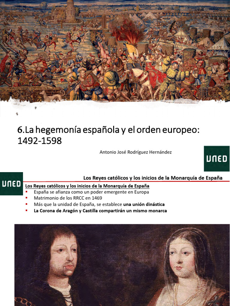6.la Hegemonía Española y El Orden Europeo | PDF