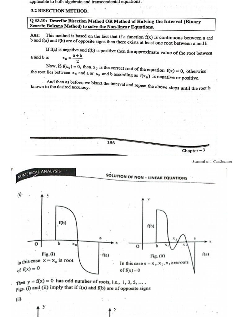 Bisection Method N.C | PDF