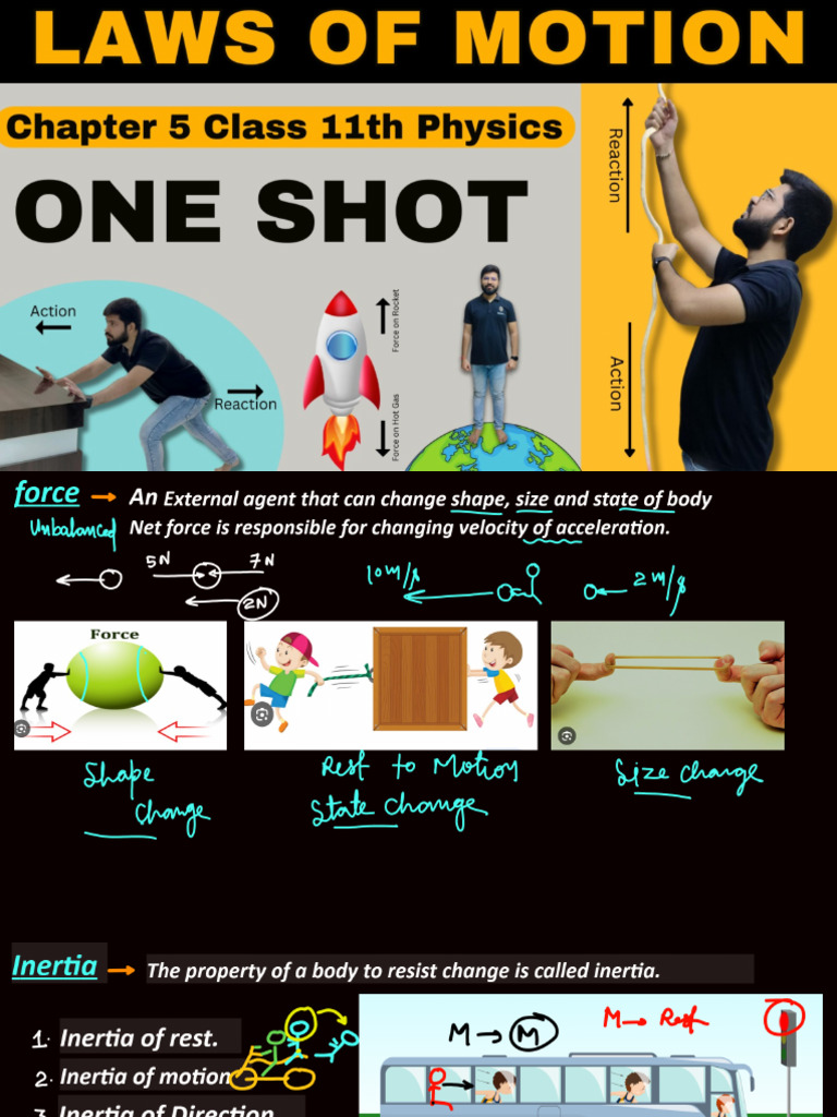 Laws of Motion Class 11 Chapter 5 | PDF