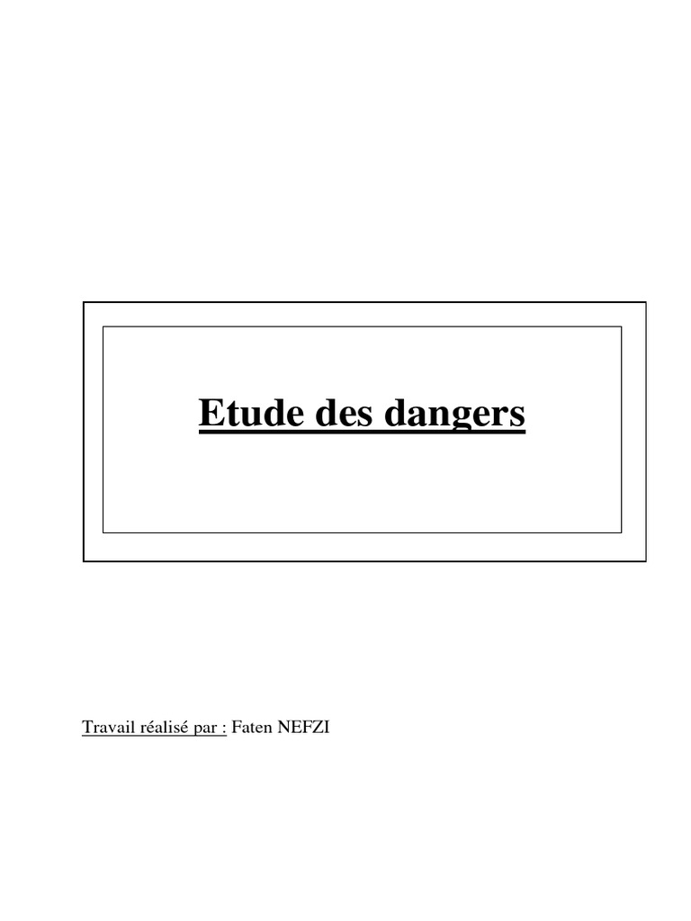 Étude de Dangers(1) | PDF