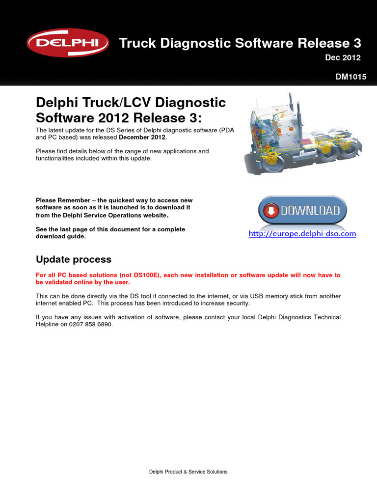 DM1015 - Truck Diagnostic Software Release 3 2012 | PDF | Automotive ...