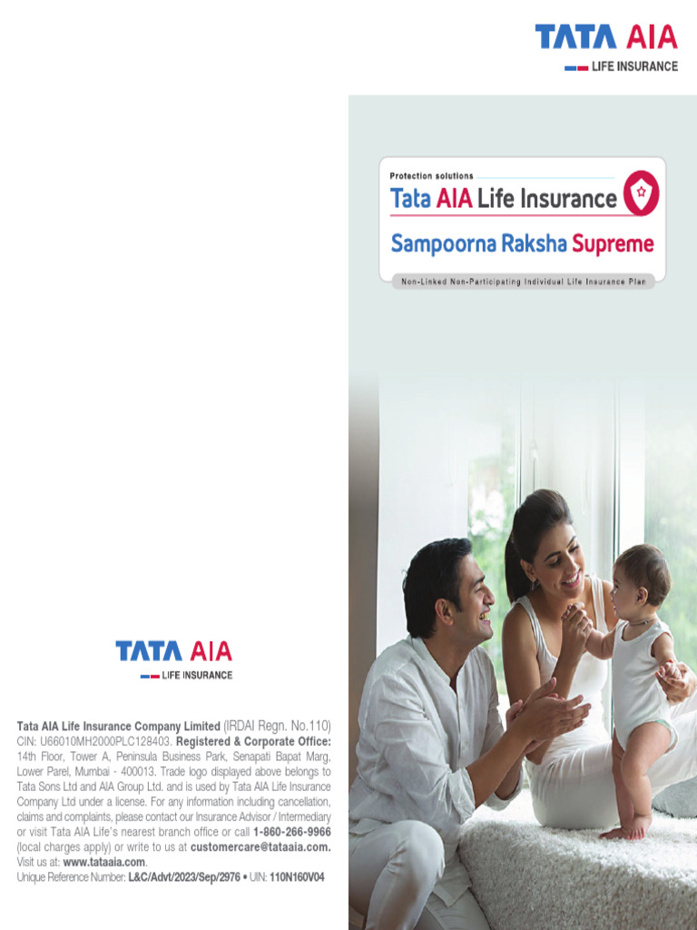 Sampoorna Raksha Supreme (SRS) Brochure V4 | PDF | Insurance | Present Value