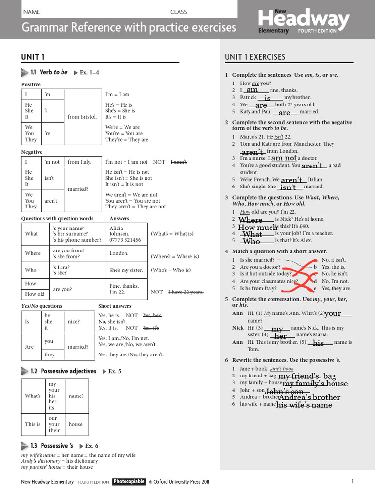 Elementary Exercises 1 | PDF