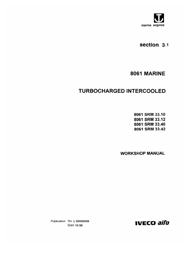 Iveco Marine Engine 8061 Series 977687 New1-9 | PDF
