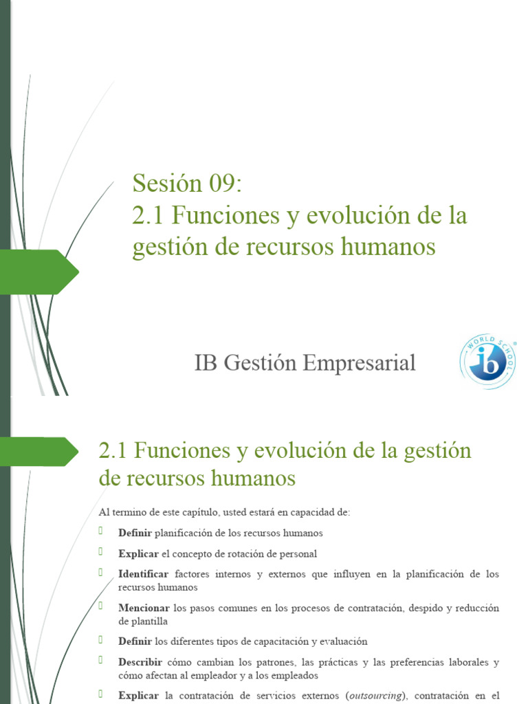 s09 Ppt Funciones y Evolución de La Grh | PDF | Gestión de recursos humanos | Reclutamiento