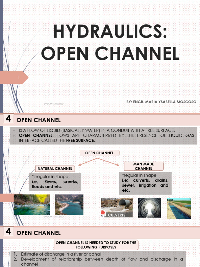 Hydraulics Open Channel | PDF