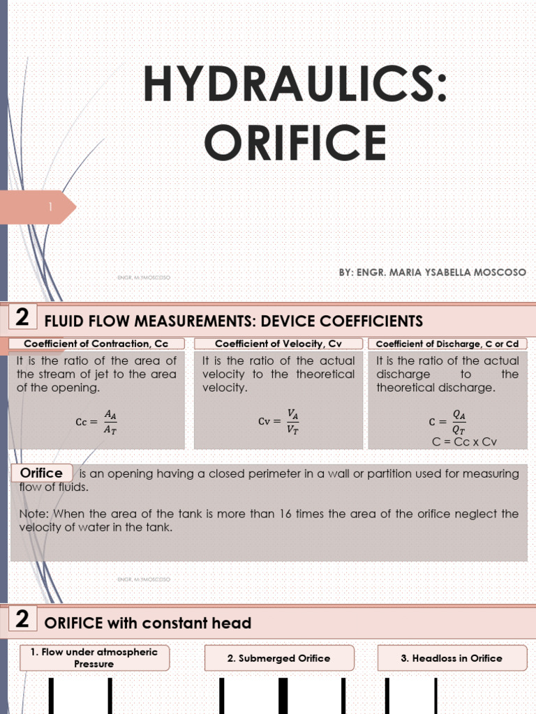 Hydraulics Orifice | PDF