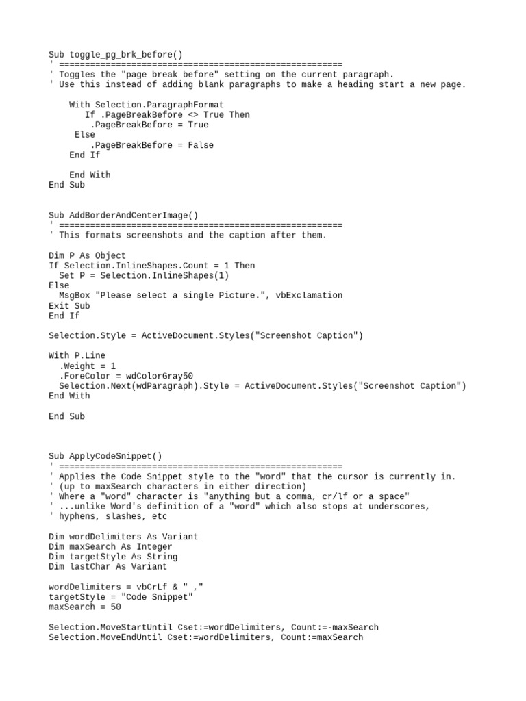 Macros | PDF | Software | Computer Science