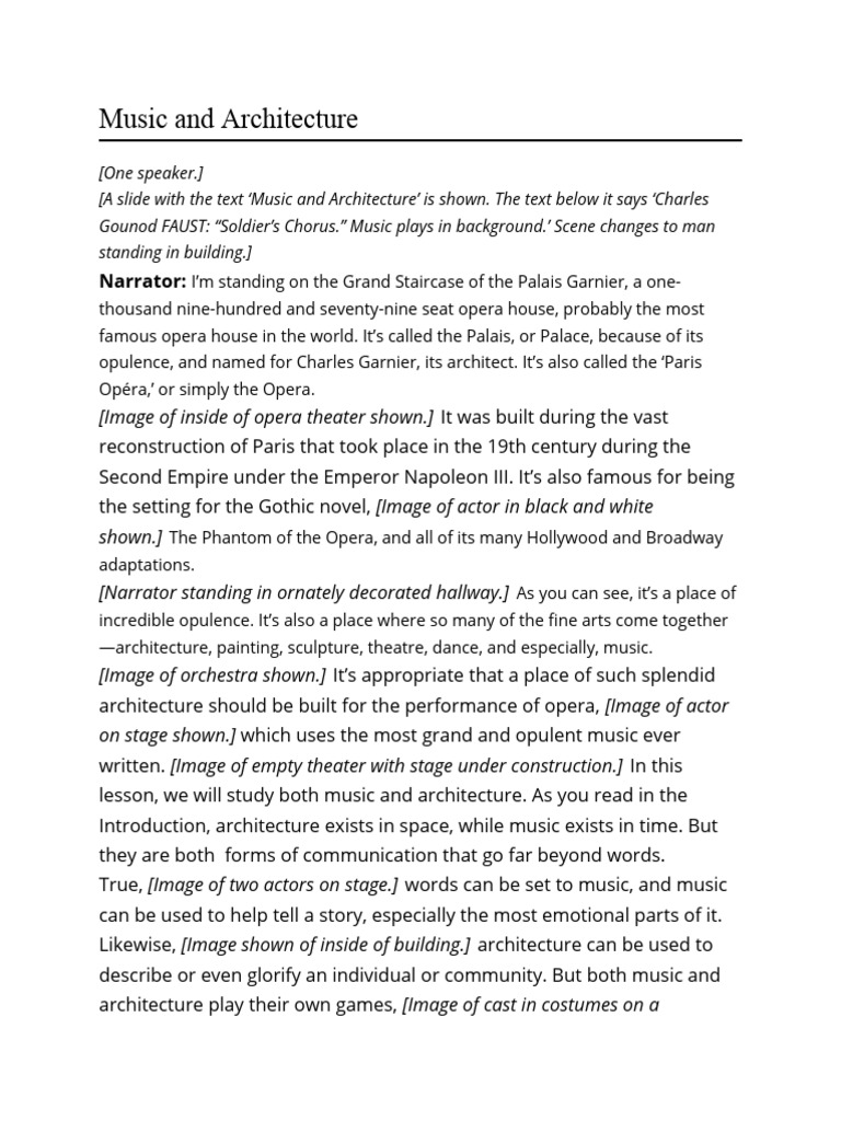 Music and Architecture | PDF