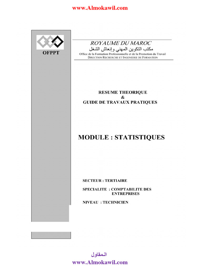 Modules Ofppt 06 Statistique Tsge PDF | PDF
