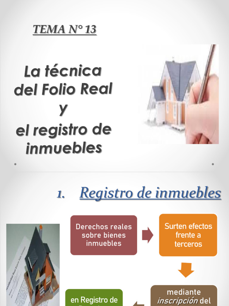 Folio Real y Registro de Inmuebles | PDF | Propiedad | Gobierno