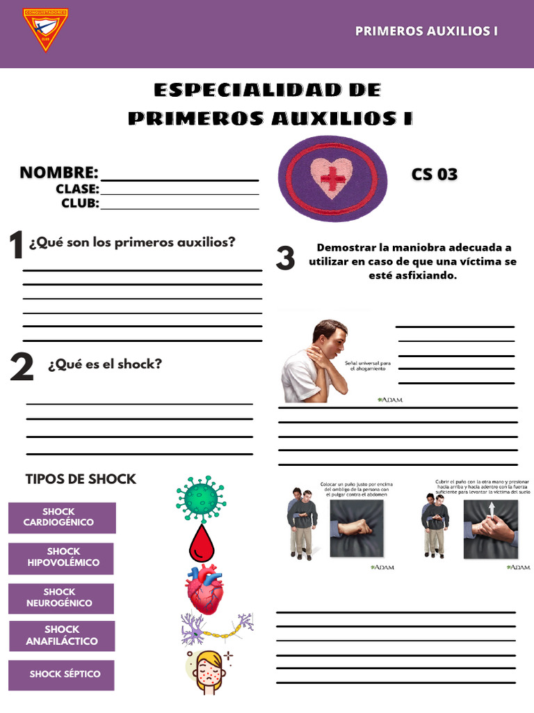 Especialidad de Primeros Auxilios I | PDF