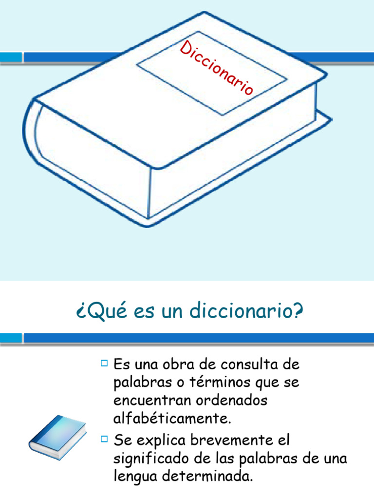 Uso Del Diccionario 4to 8vo | PDF | Diccionario | Palabra