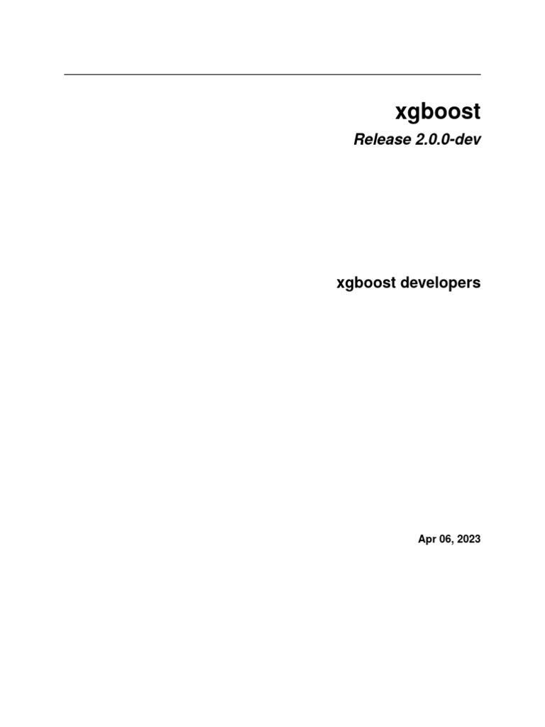 XG Boost | PDF | Games & Activities