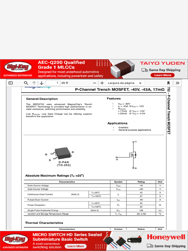 MDD3752 datasheet | PDF