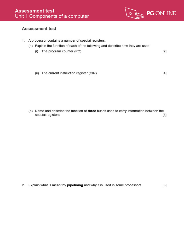 Assessment Test | PDF | Central Processing Unit | Usb Flash Drive