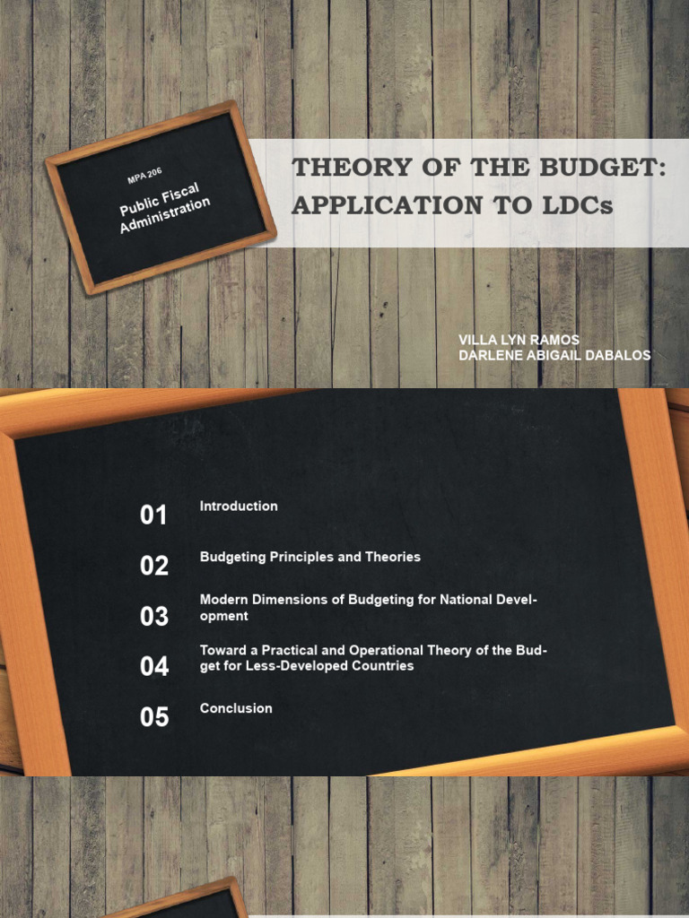 Reporter 5 - Theory of The Budget-Application To LDCs | PDF