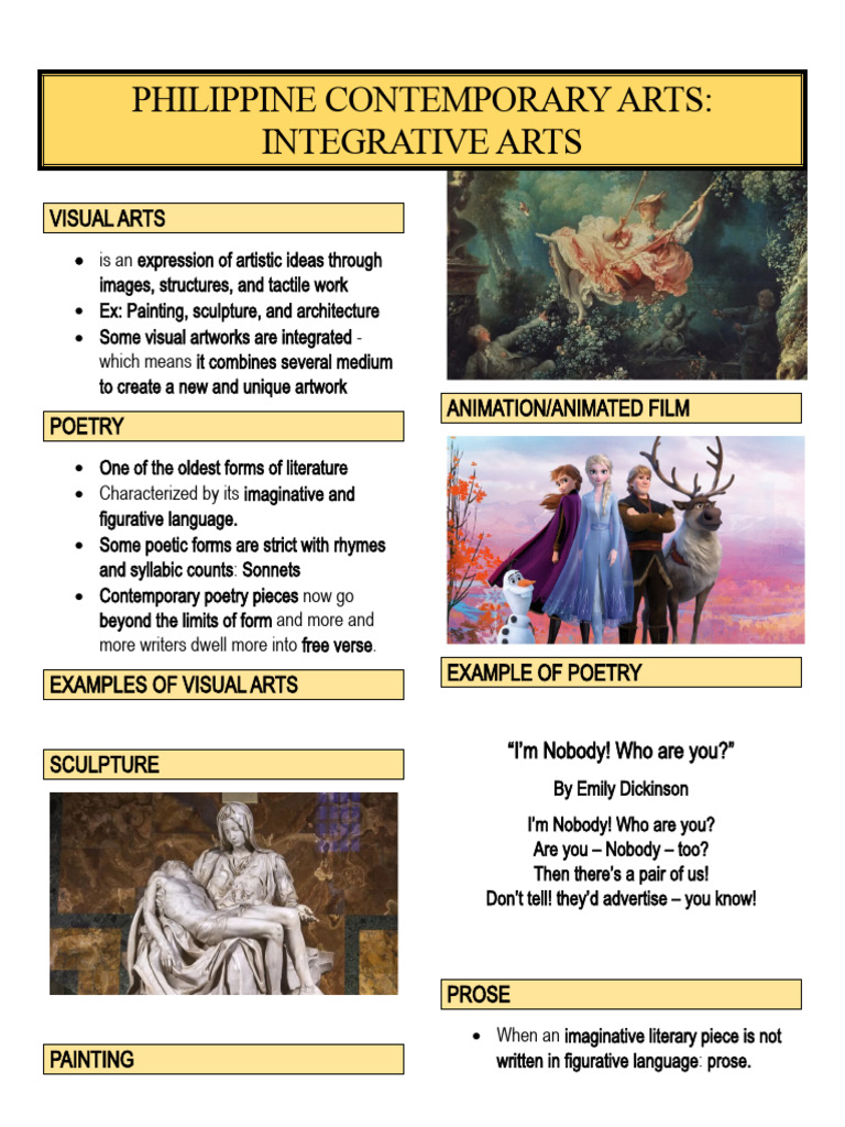 Philippine Contemporary Arts - Integrative Art-Elements and Principles of Art | PDF | The Arts ...