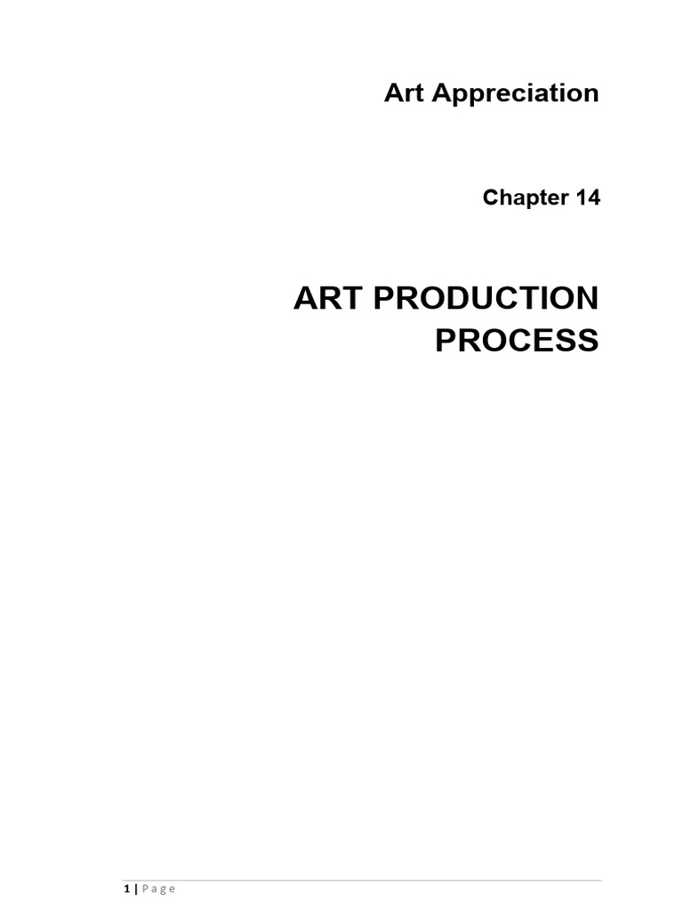 Art Appreciation Module 14 | PDF