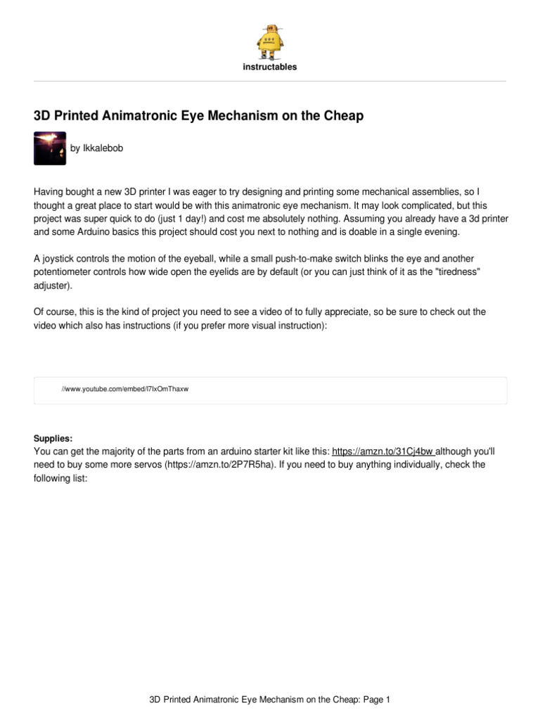 3D-Printed-Animatronic-Eye-Mechanism-on-the-Cheap | PDF