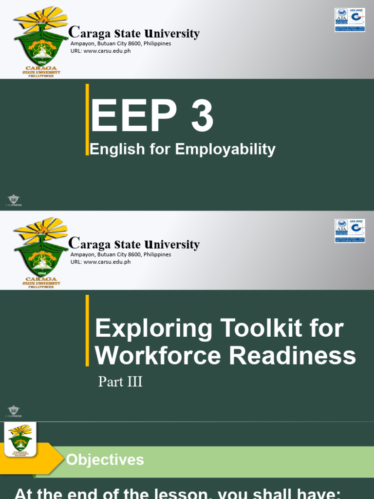 EEP 3 (Lesson 5 - Application Letter) | PDF | Computers