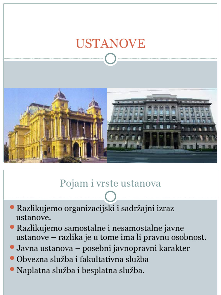 USTANOVE | PDF