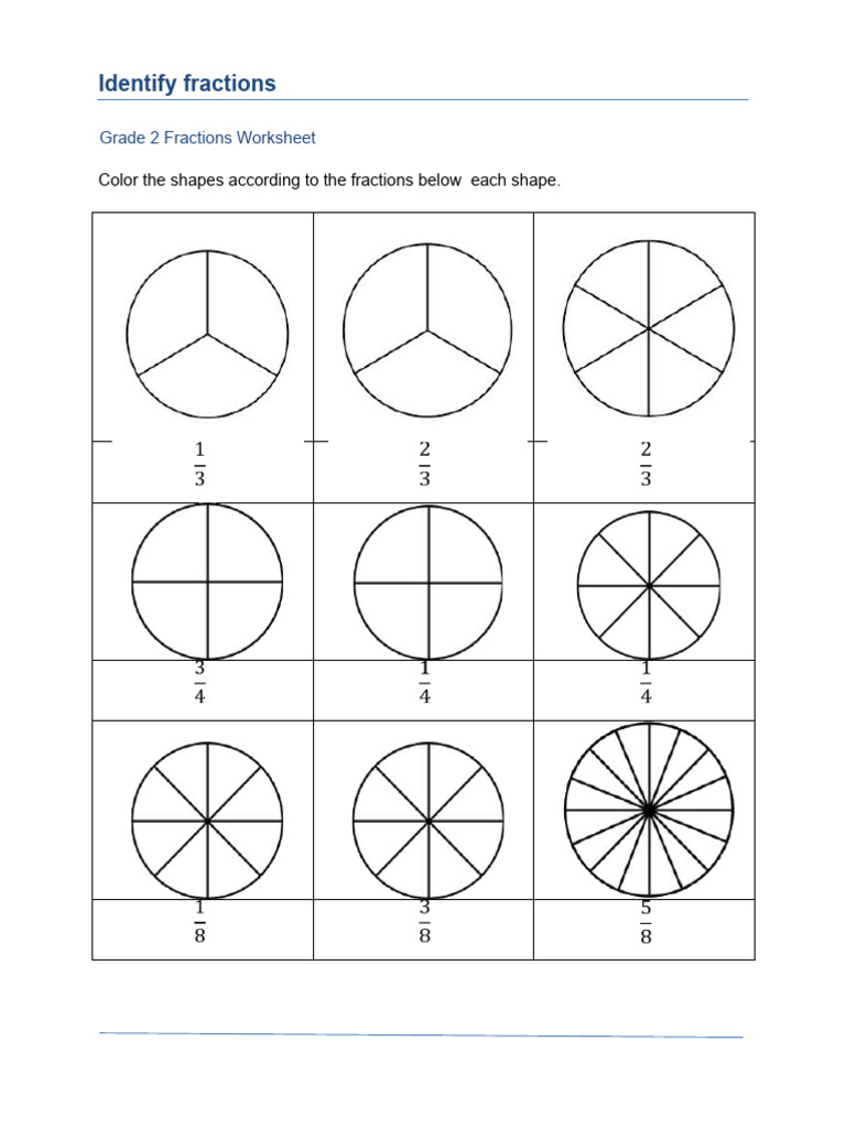 FRACTION - Shading | PDF