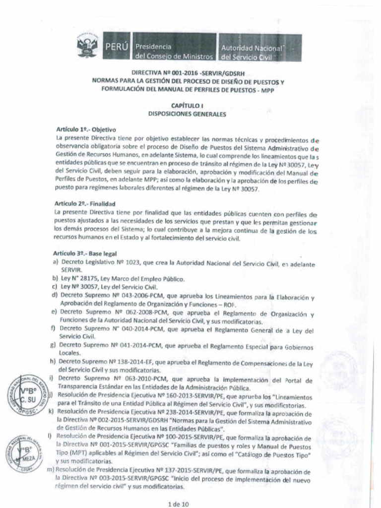 Manual de Perfiles de Puestos Mpp | PDF