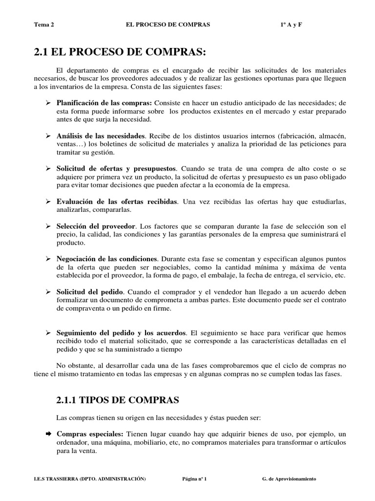 Silo - Tips - 21 El Proceso de Compras | PDF | El comercio internacional | Business