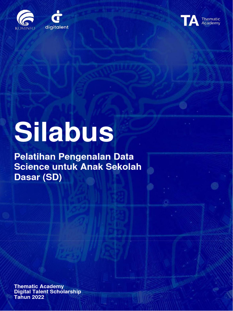 Silabus Pelatihan Pengenalan Data Science for Kids_OFFLINE | PDF